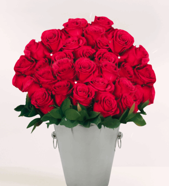 50 Red Roses Bouquet - Long Stem Roses | Calyx Flowers