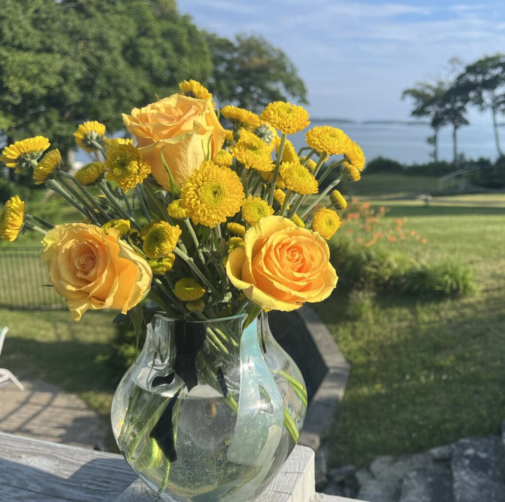 Yellow or Cream Roses & Poms - Calyx Flowers, Inc